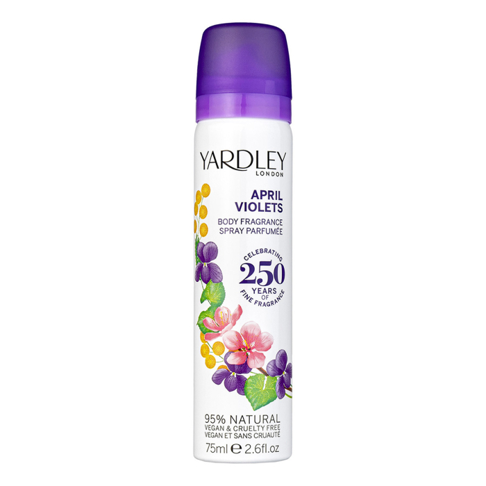 Yardley April Violets Body Spray 75ml