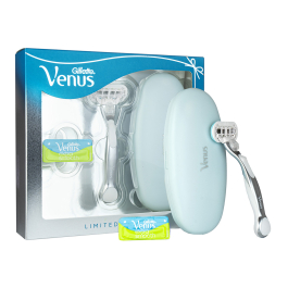 Gillette Venus Extra Smooth Platinum Razor & Travel Case Gift Set ...