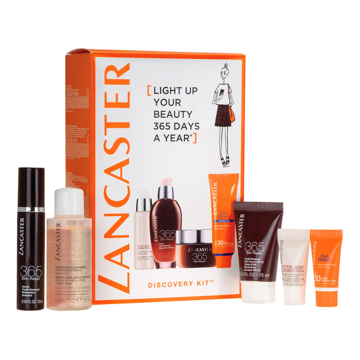 Lancaster Discovery Kit 5 Piece Skincare Gift Set