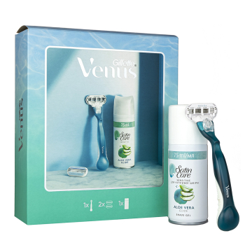 Gillette Venus Extra Smooth Platinum Razor & Travel Case Gift Set ...
