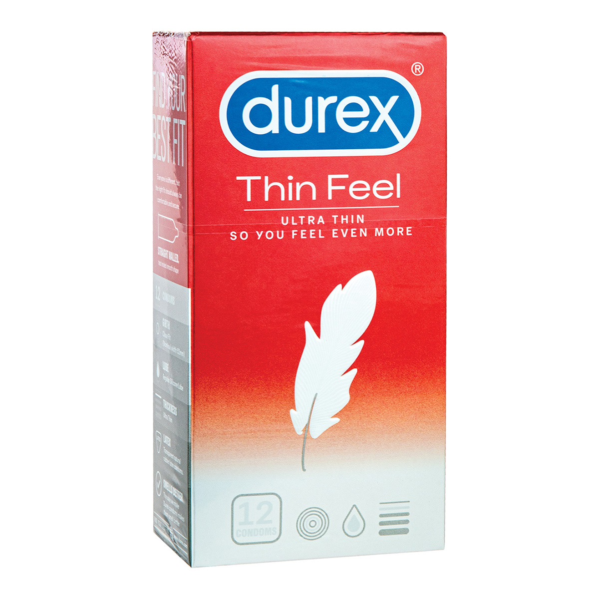 Durex Condoms Thin Feel Ultra Thin Pack of 12 | BeautyBuys Ireland