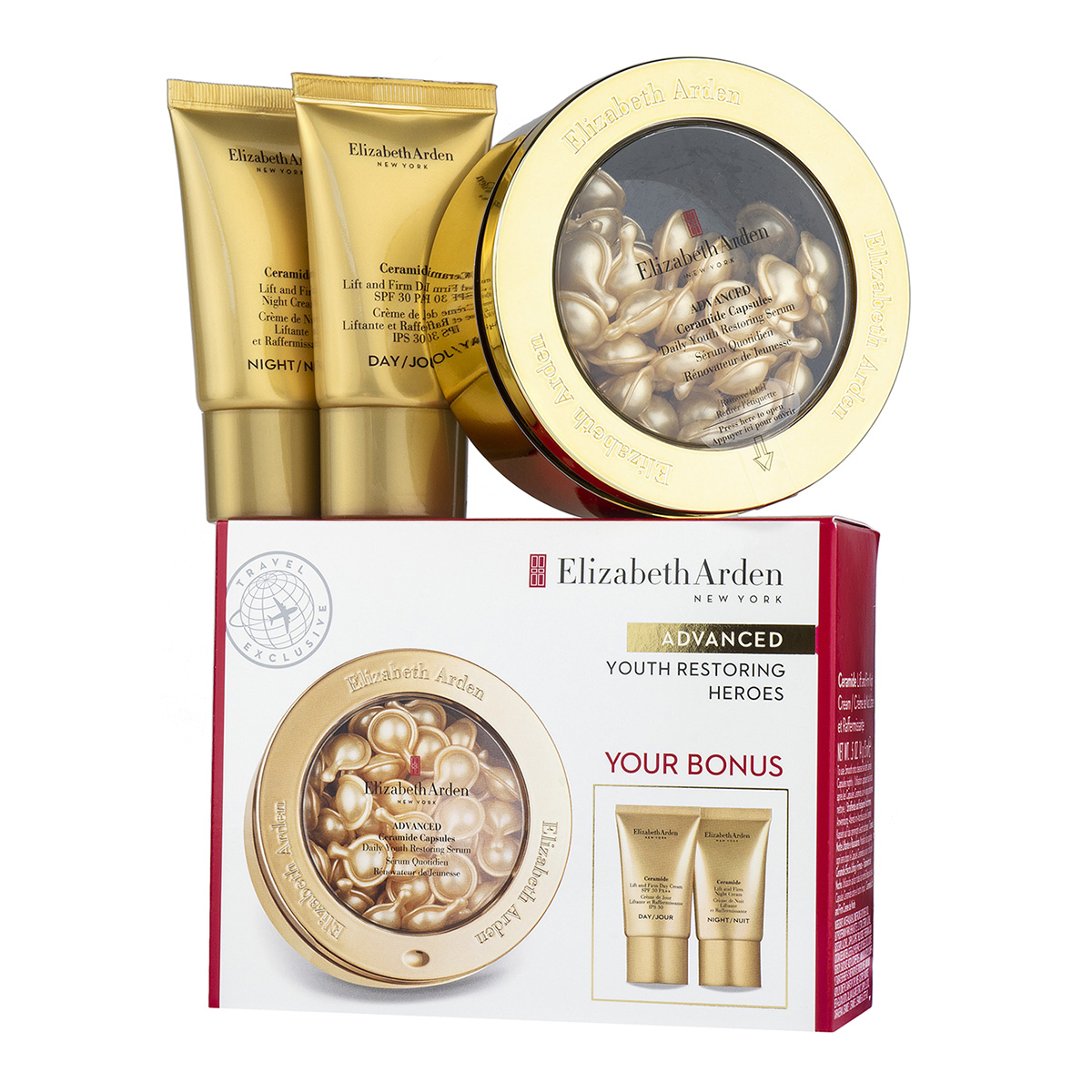 Elizabeth Arden Advanced Ceramide 60 Piece Capsules Bonus Set ...