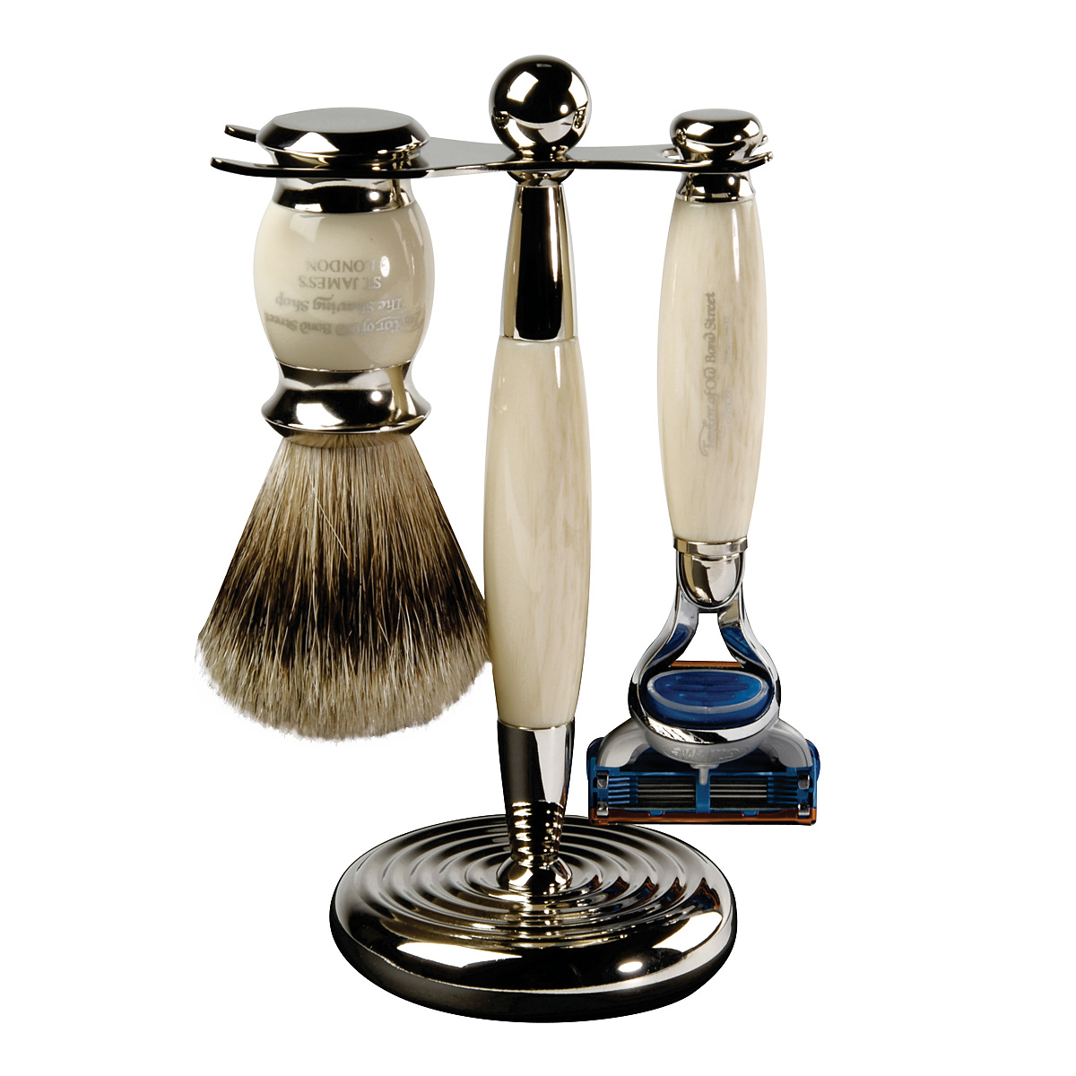 Taylor Of Old Bond Street Shaving Set Edwardian Fusion Razor & Pure ...