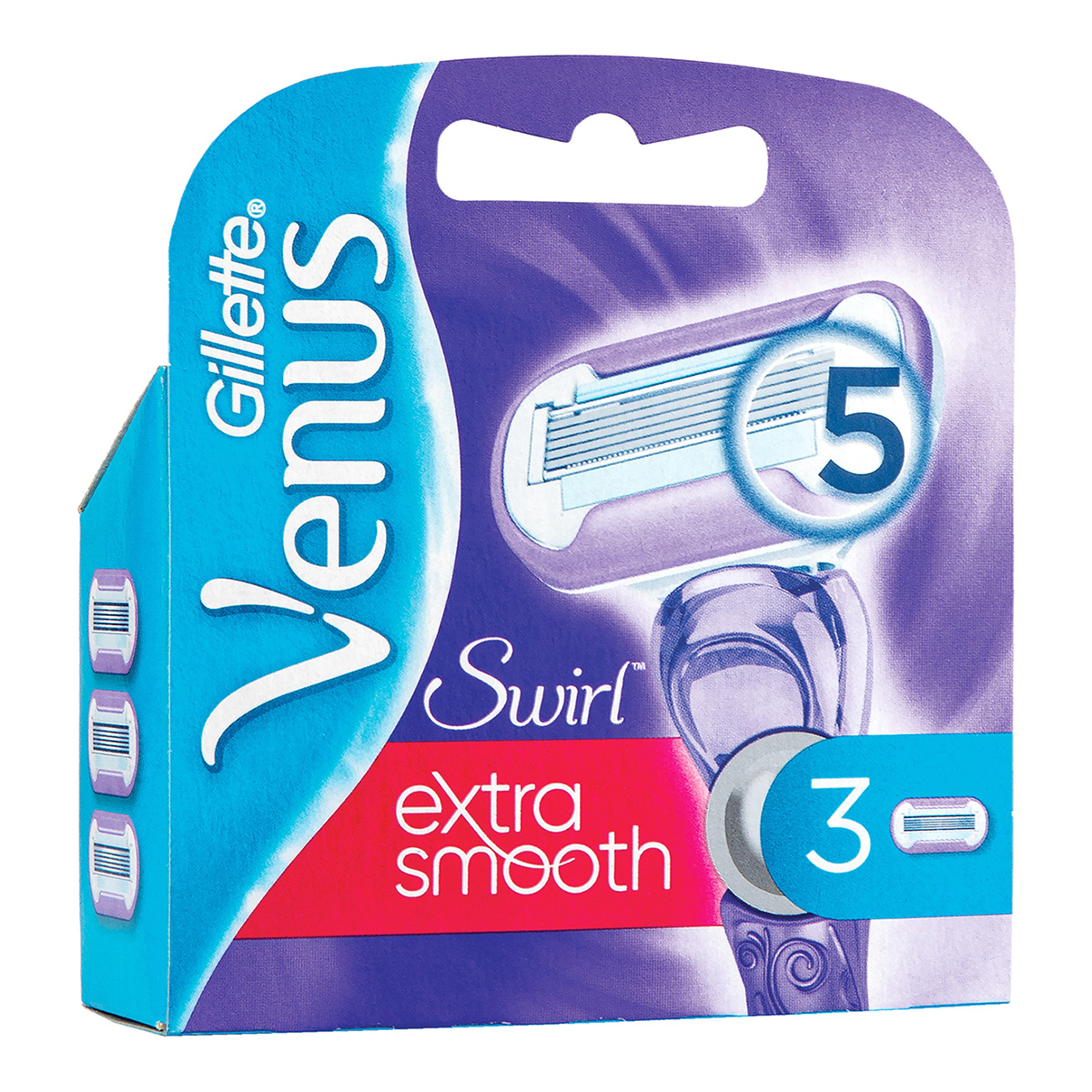 Gillette Venus Swirl Extra Smooth Razor Blades 3 Cartridges ...