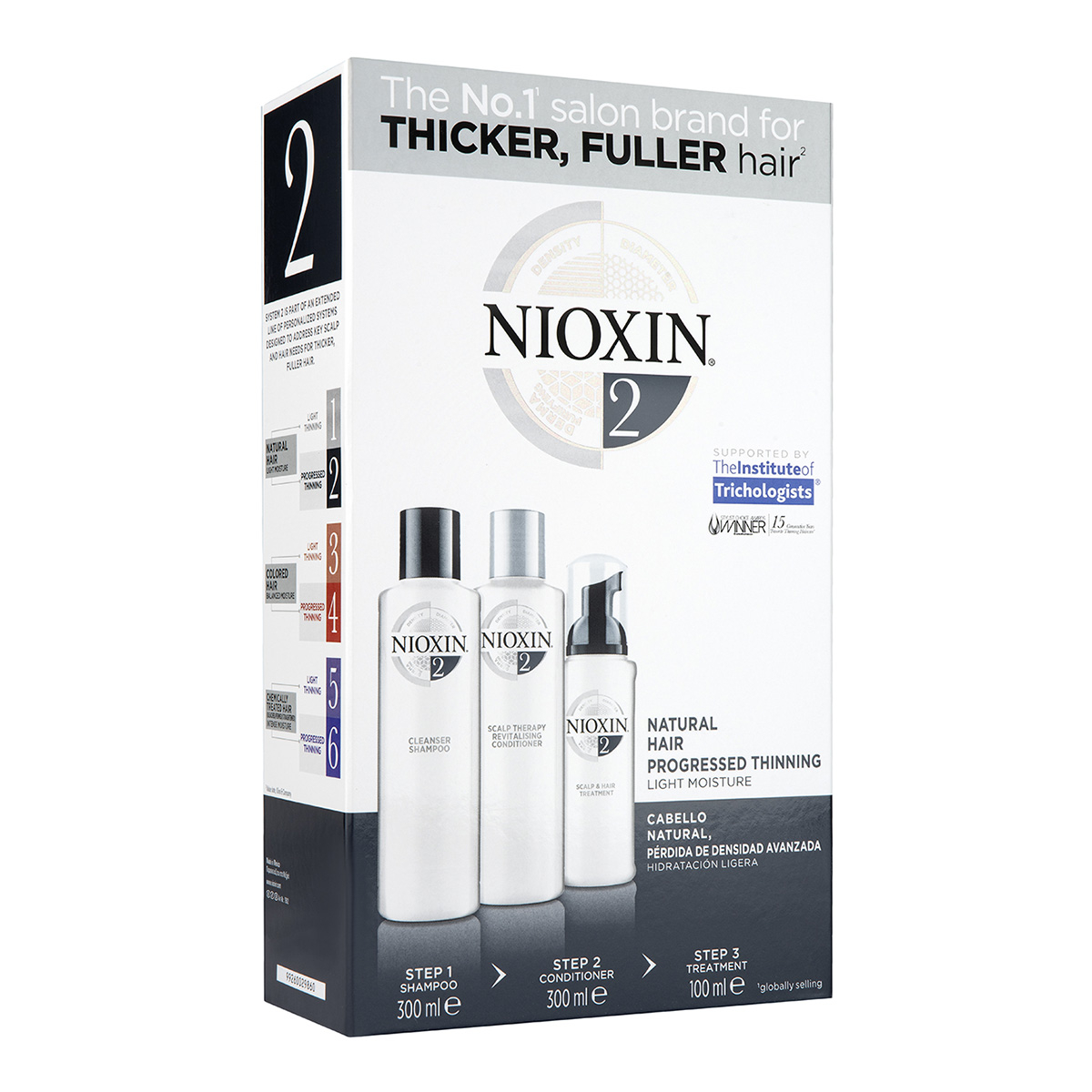 Nioxin 3 Part Loyalty Kit System No 2 For Natural Hair Progressed ...