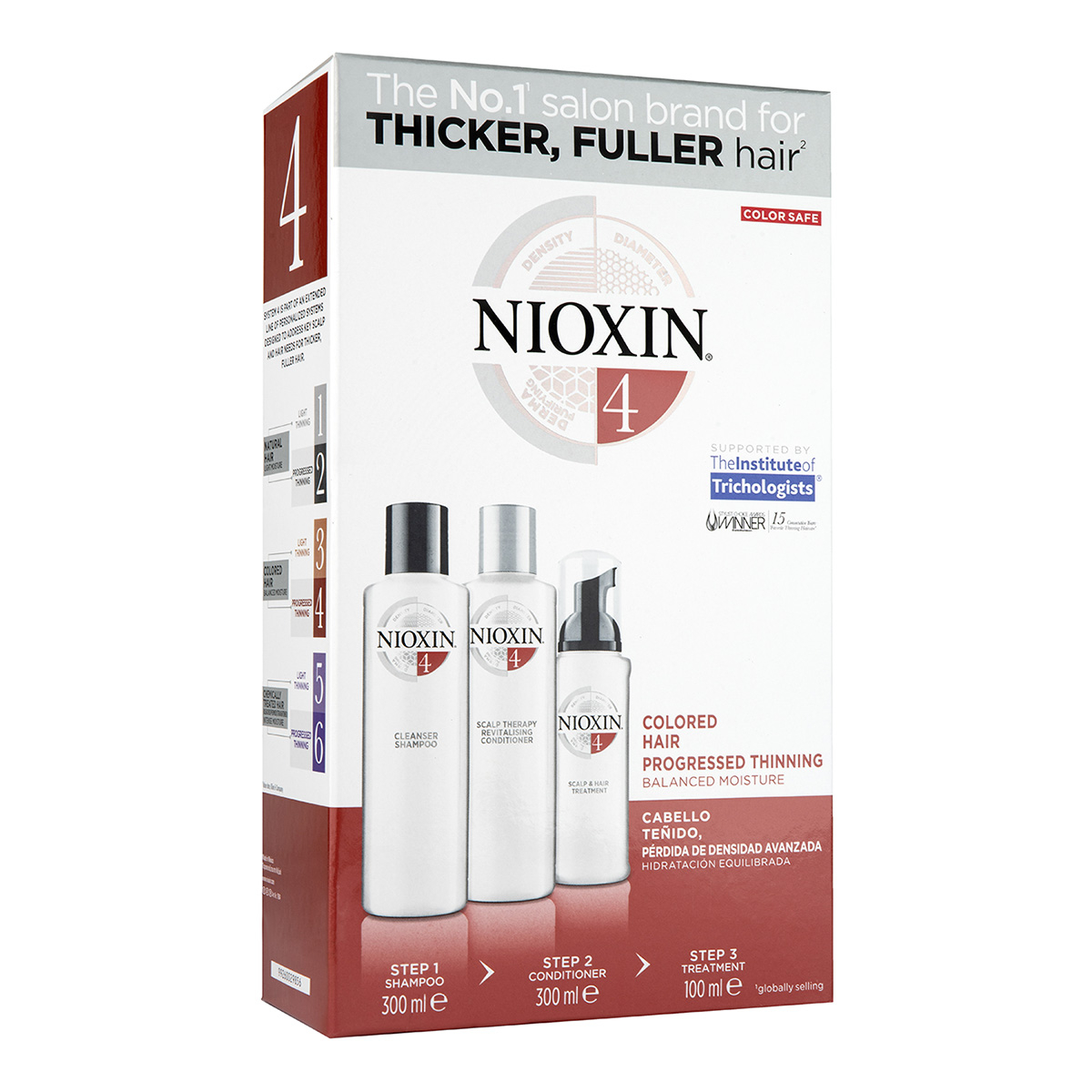 Nioxin 3 Part Loyalty Kit System No 4 For Colored Hair Progressed ...