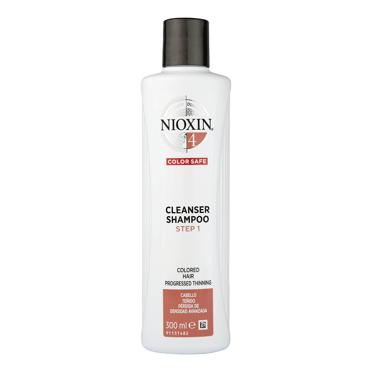 Nioxin System 4 Cleanser Shampoo 300ml for Colored Hair with Progressed ...