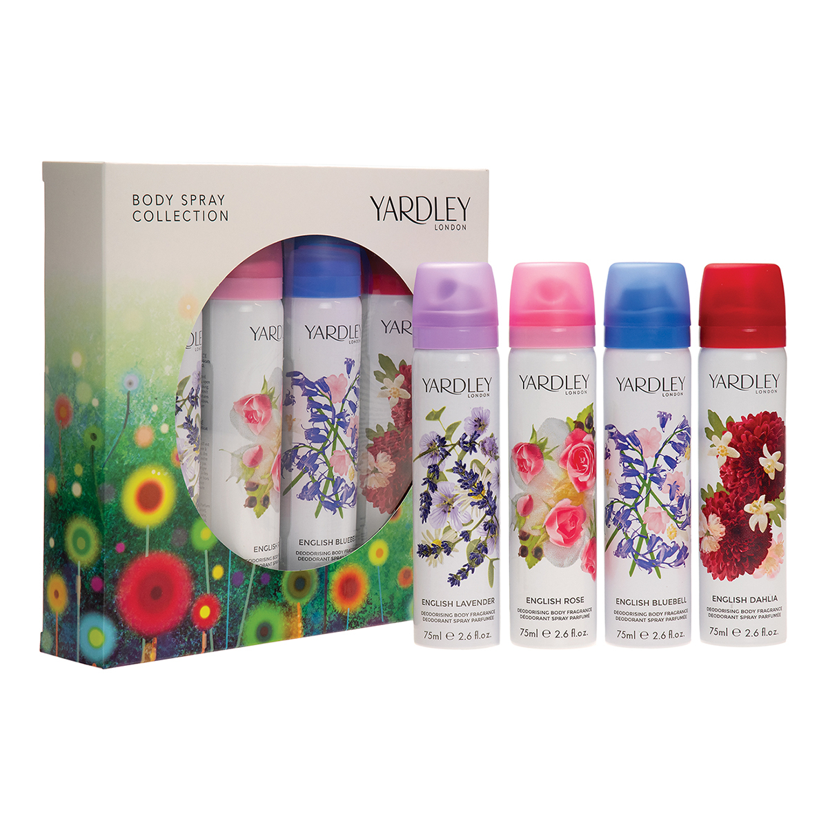 Yardley Collection 4 x 75ml Body Spray Gift Set | BeautyBuys Ireland