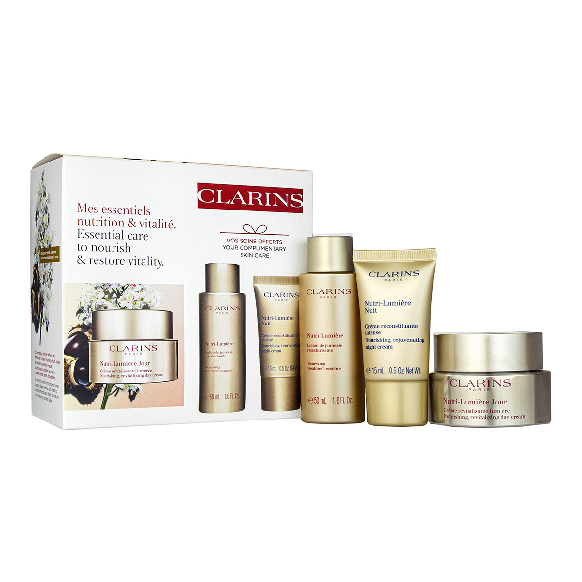 Clarins Nutri Lumiere 3 Piece Skincare Gift Set