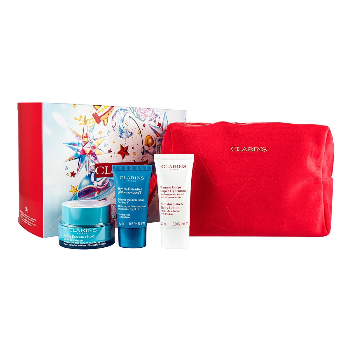 Clarins Hydra-Essentiel 4 Piece Skincare Gift Set