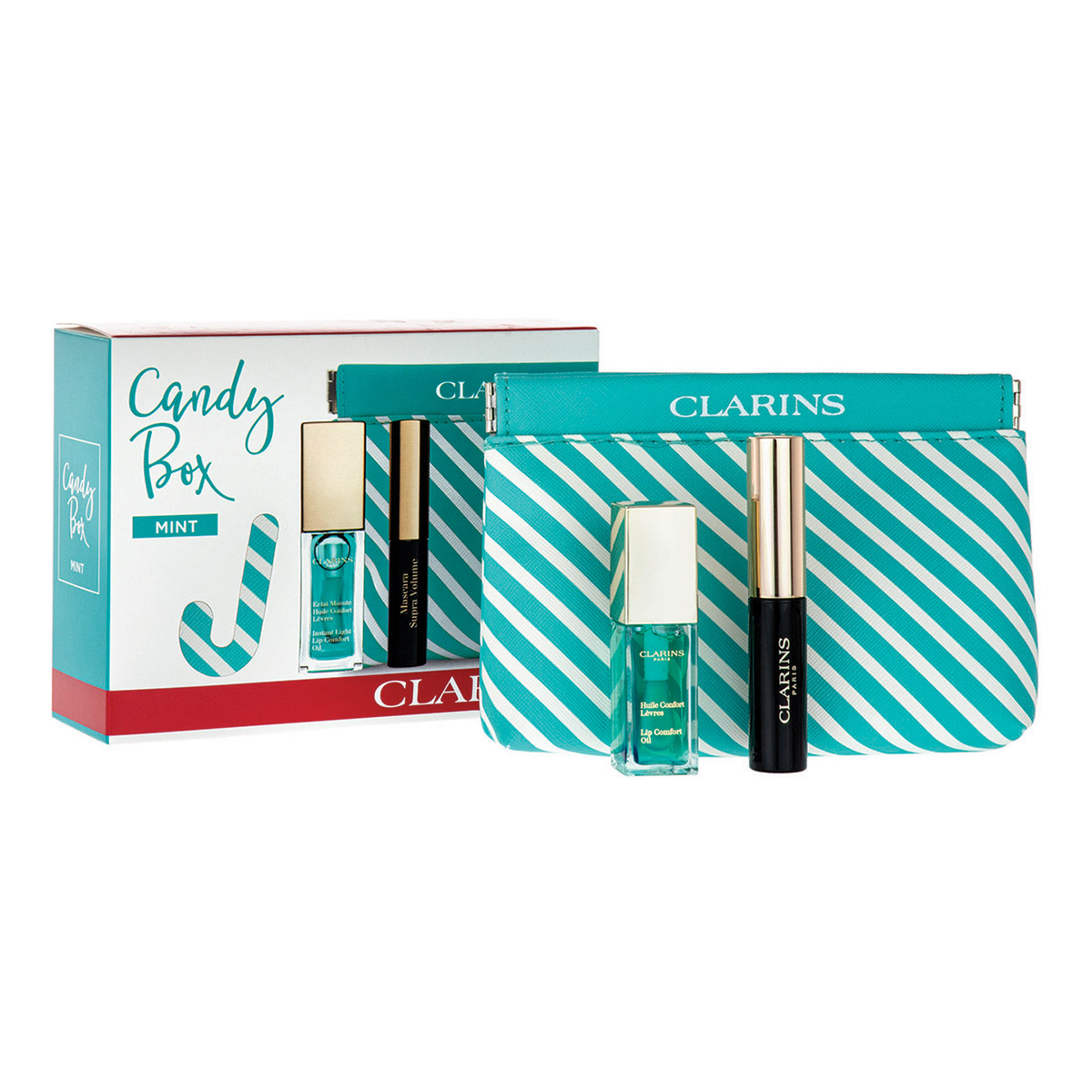 Clarins Candy Box Mint 3 Piece Beauty Kit