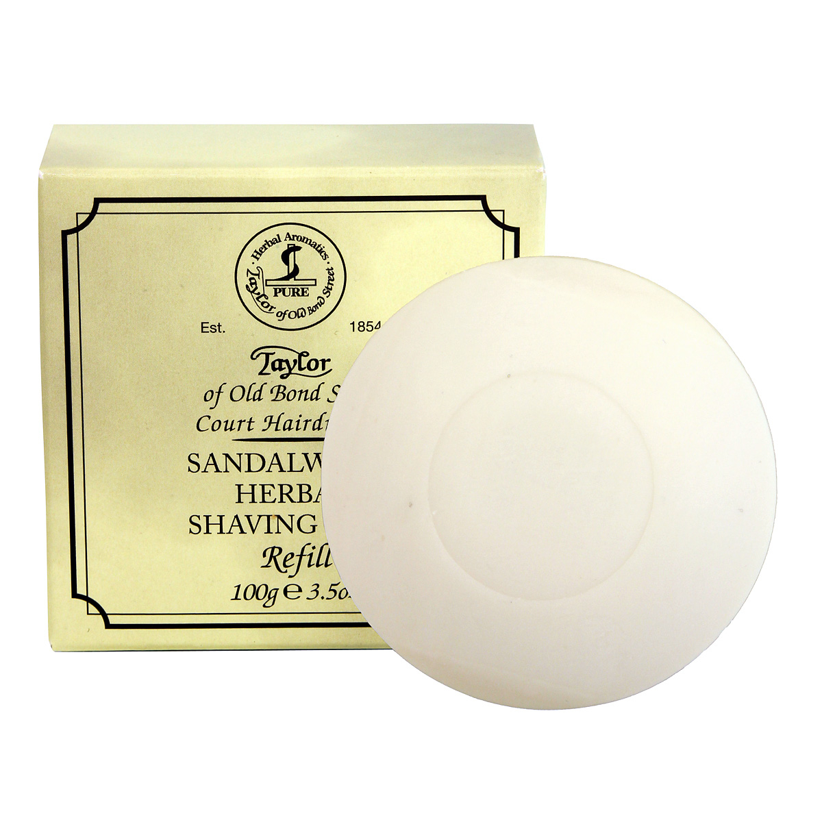 Taylor Of Old Bond Street Sandalwood Herbal Shaving Soap Refill 100g