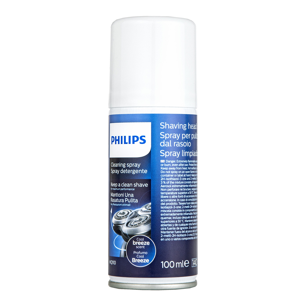 Philips Clean Shaving Head Cleaning Spray 100ml HQ110/02