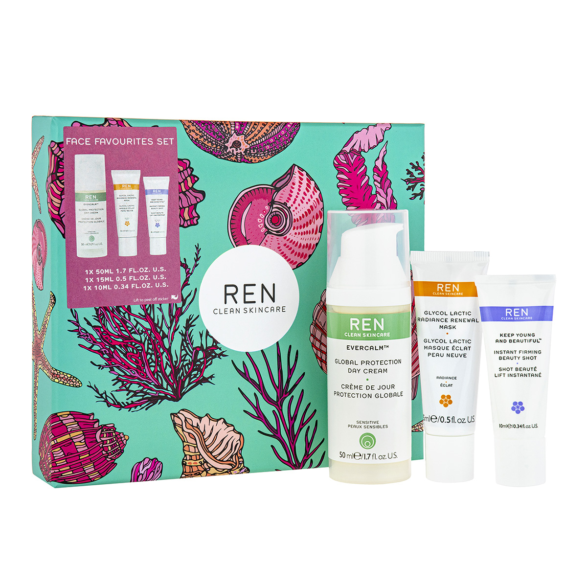Ren Face Favourites 3 Piece Gift Set