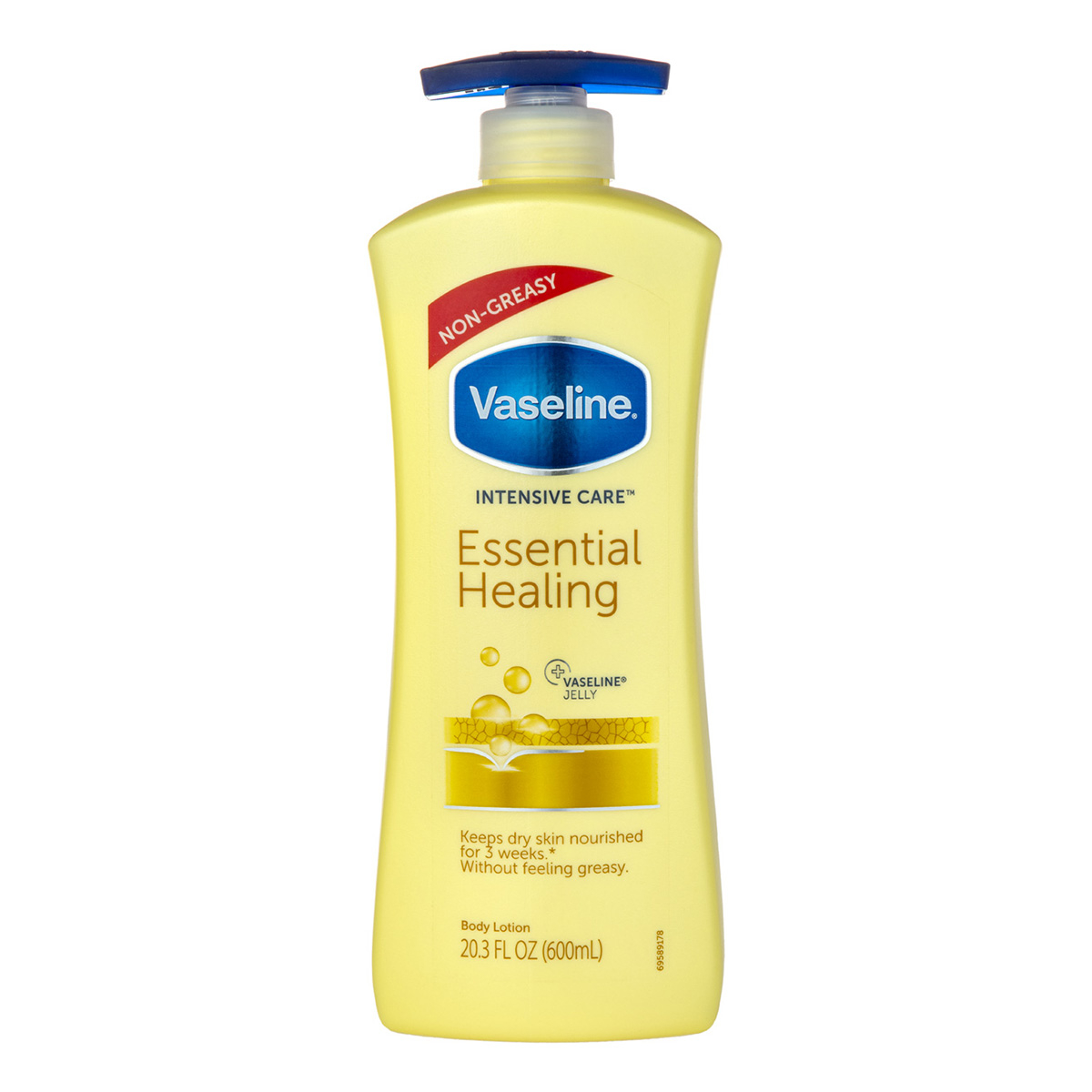 Vaseline Intensive Care Essential Healing Body Lotion 600ml Pump